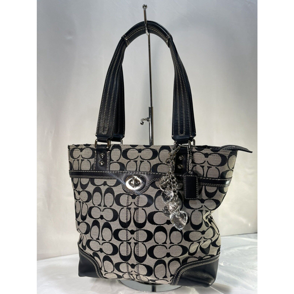 Coach | Bags | Coach Signature Canvas Monogram Shoulder Bag | Poshmark
